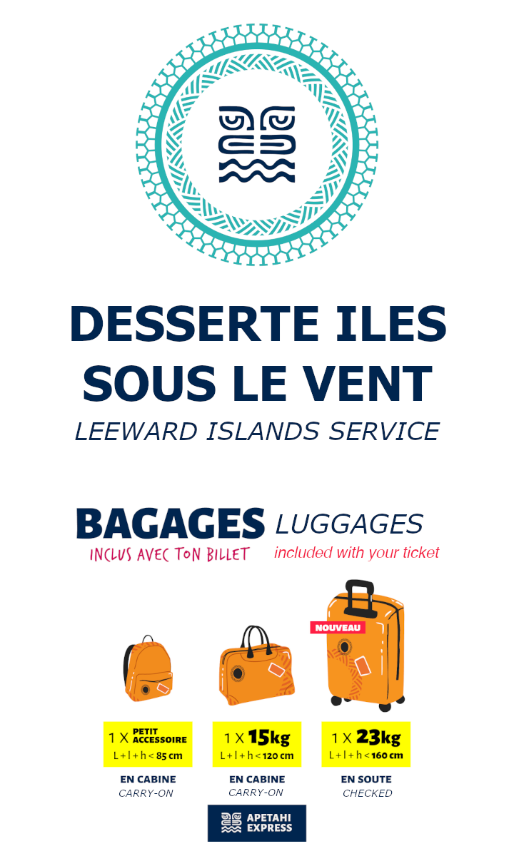 Papeete – ISLV - Aller Simple (One way) - Apetahi Express & Tauati Ferry